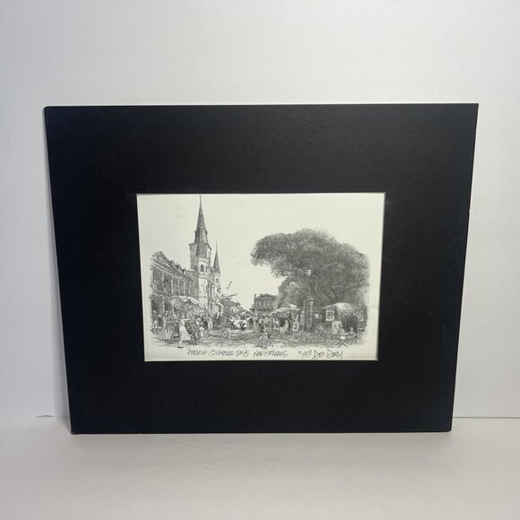 Don Davey | Art | Vintage 989 Don Davey Signed French Quarter Days New ...